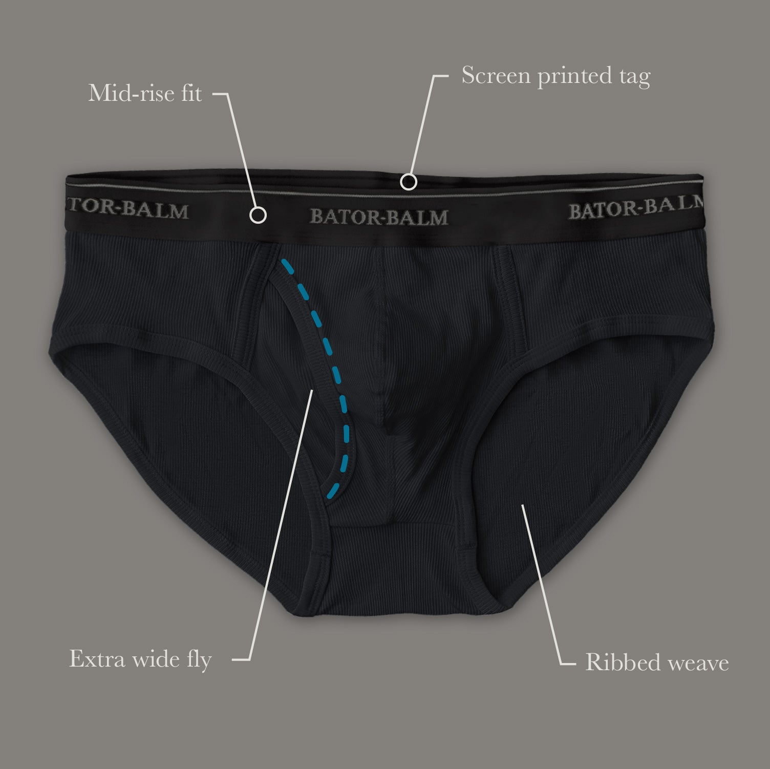 Bator Briefs 3 Pack - Black | Bator Balm